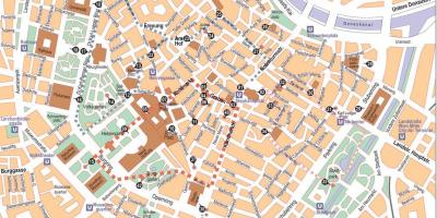 Vídeň mapa - Mapy Vídeň (Rakousko)